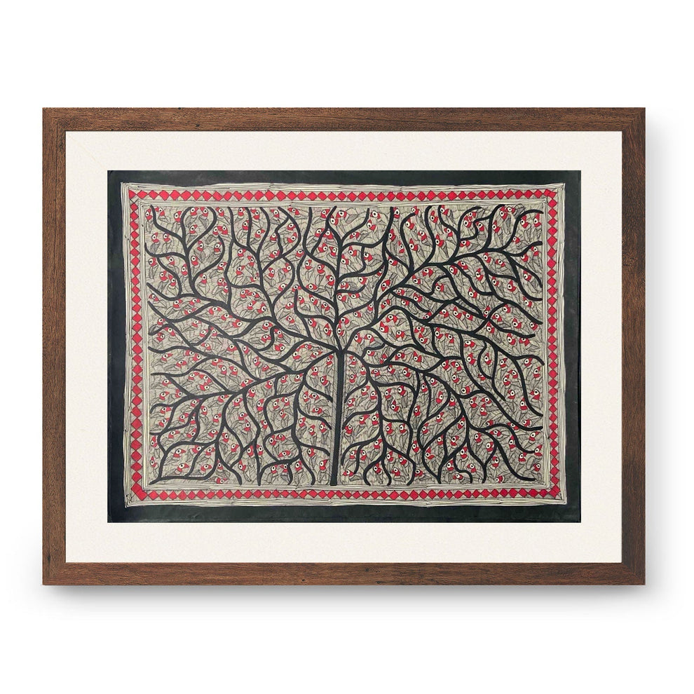 Life of Tree, Madhubani Art, Madhubani Painting – Art & Co